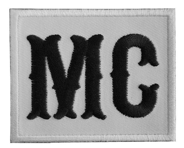 MC Motorcycle Club Logo Outlaw Anarchy Biker Patch Off White/black ...